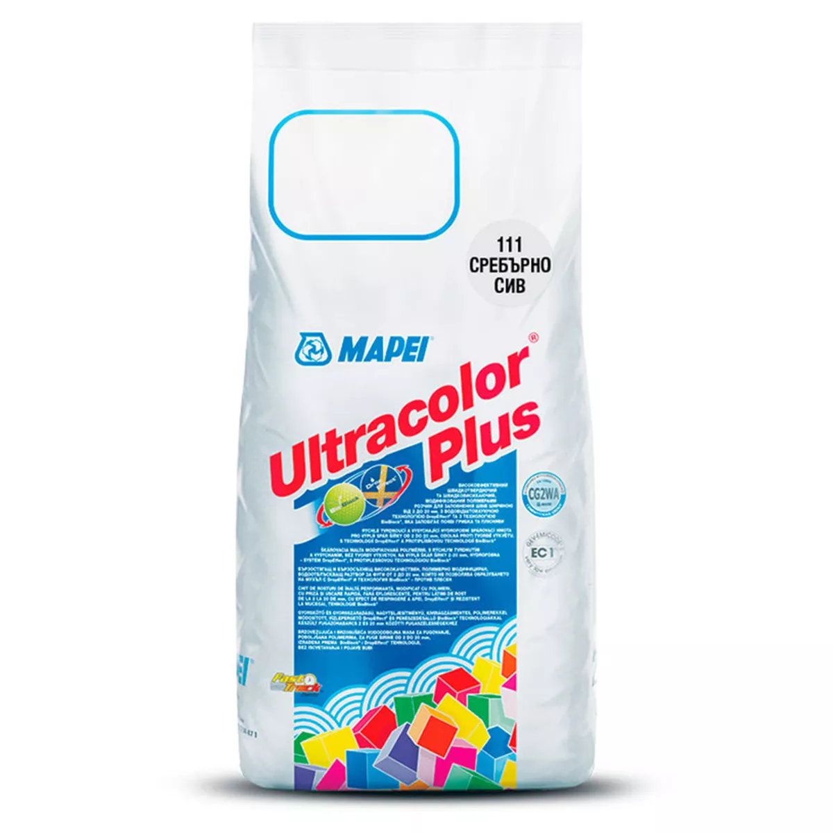 ФУГИРАЩА СМЕС ULTRACOLOR PLUS MAPEI 111 СРЕБЪРНО СИВ - #054661 - Rumik