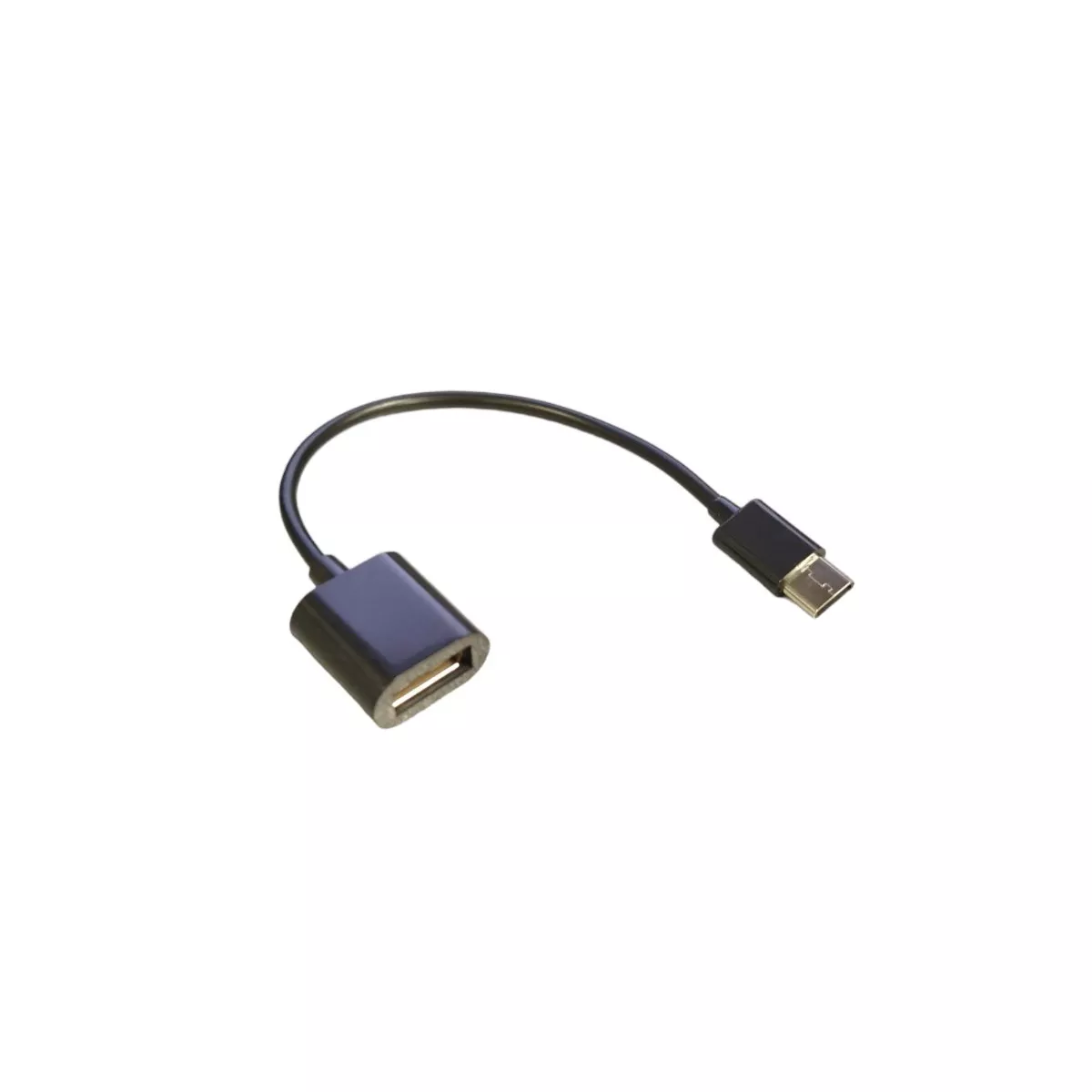 КАБЕЛ OTG USB/ F-USB TYPE C/ M 0.2M. - #141029 - Rumik