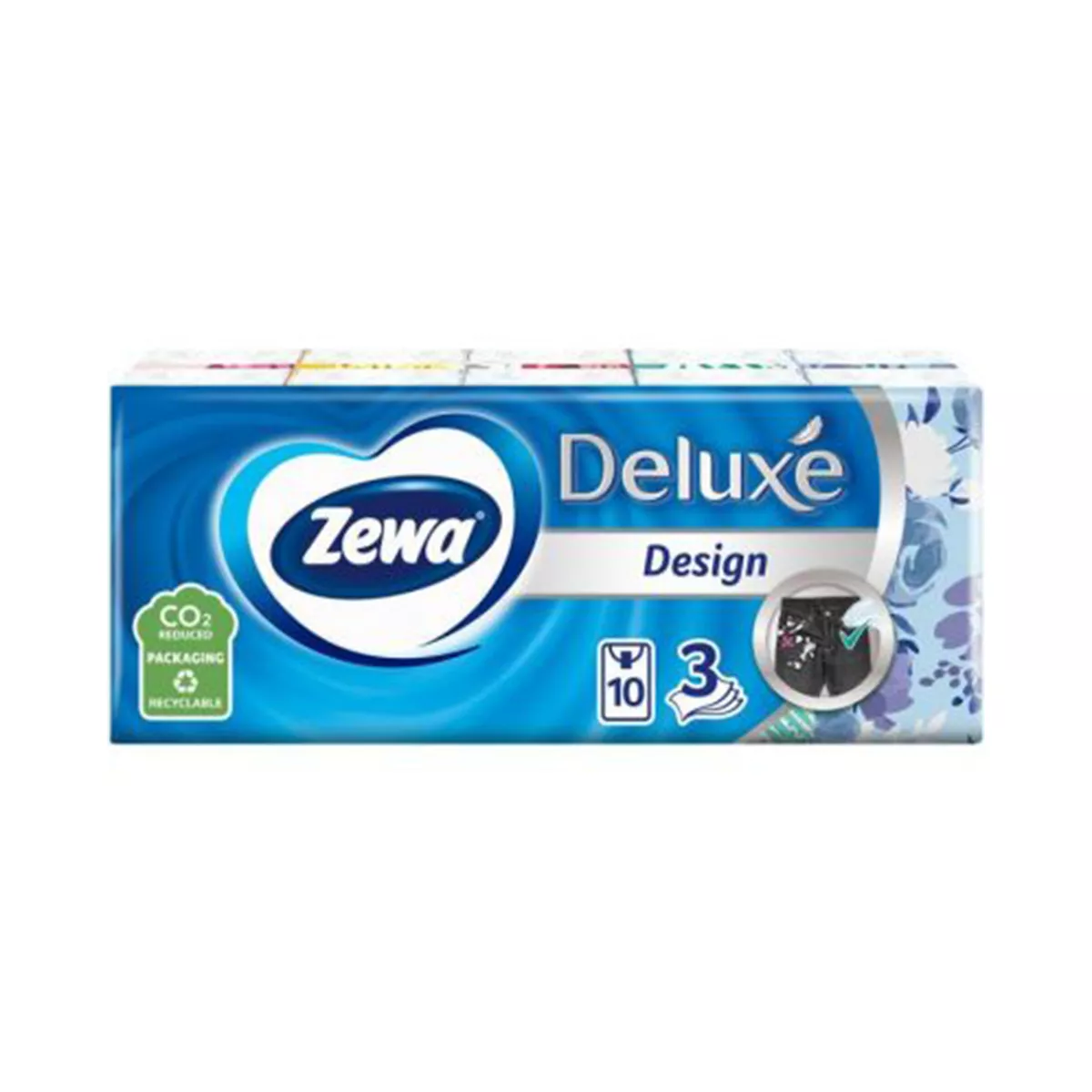 НОСНИ КЪРПИ- ZEWA DELUXE 3ПЛ.DESIGN 10*10 БР. - #046251 - Rumik