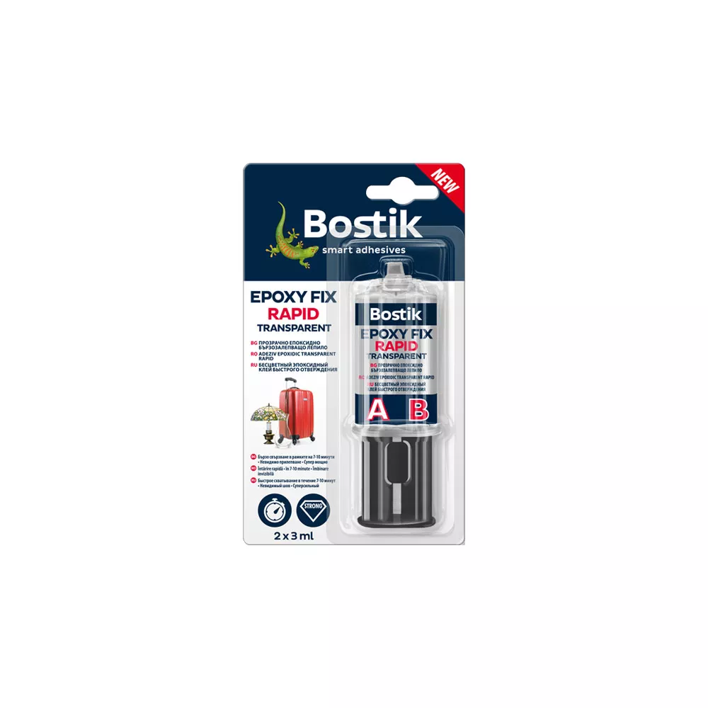 ЛЕПИЛО ЕПОКСИДНО BOSTIK EPOXY FIX RAPOD 2*3ML. - #056112 - Rumik